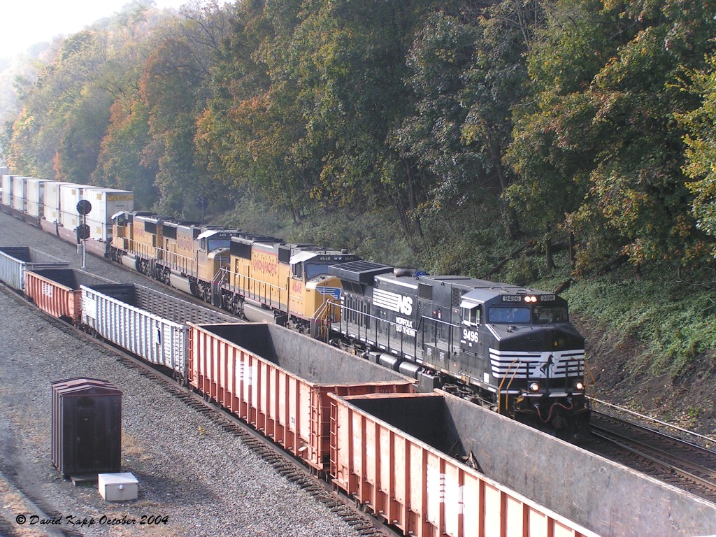 NS 9496 West bound container train